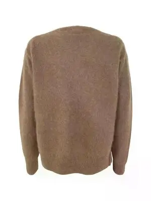 C.T.PLAGE Crew-neck Sweater With Side Slits
