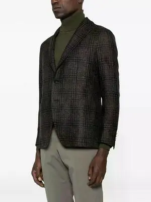 Tagliatore Montecarlo Checked Blazer - Brown