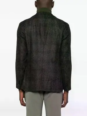 Tagliatore Montecarlo Checked Blazer - Brown