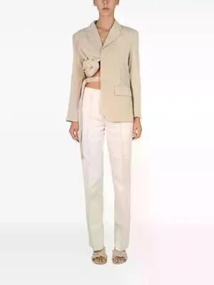 Jacquemus Baccala Knotted Jacket - Neutrals