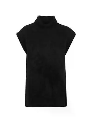 C.T.PLAGE High-neck Sleeveless Sweater