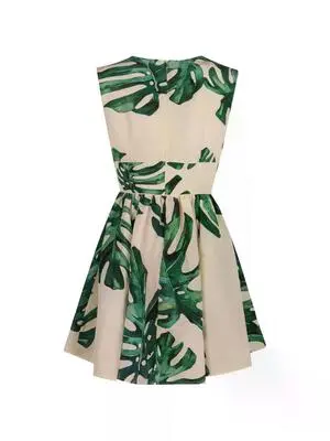 Raquel Diniz V-neck Floral Print Dress