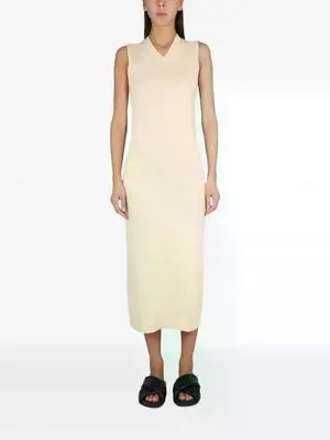Aspesi Midi V-neck Dress - Neutrals