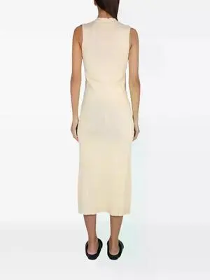 Aspesi Midi V-neck Dress - Neutrals