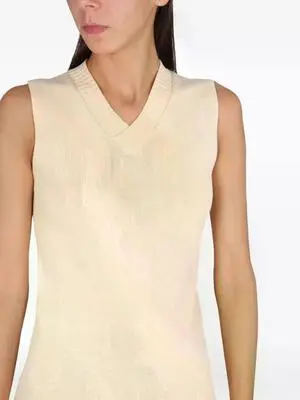 Aspesi Midi V-neck Dress - Neutrals