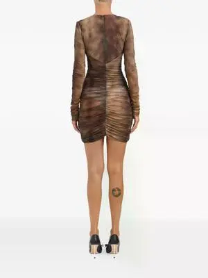 Elisabetta Franchi Necklace Detail Tulle Mini Dress