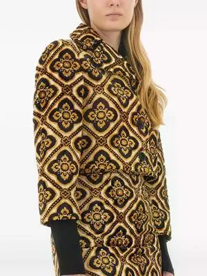 Etro Patterned Cropped Jacket - Black