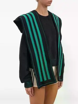Adidas Striped Hooded Sweater