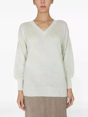 Fabiana Filippi V-neck Sweater - White