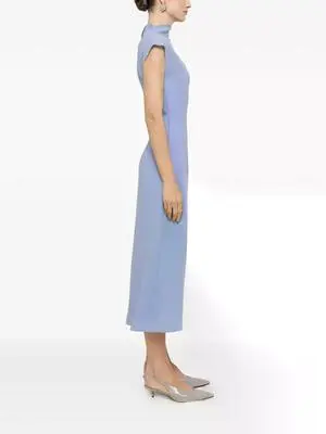 NISSA A-line Ruffled Midi Dress