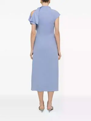 NISSA A-line Ruffled Midi Dress