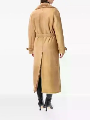 SWD BY S.W.O.R.D. Leather Double-breasted Coat