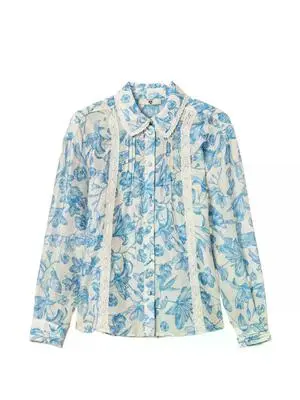 TWINSET Floral-pattern Laced Shirt