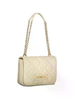 Moschino Logo-detail Quilted Handbag - Neutrals
