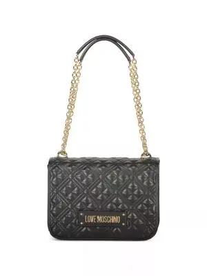 Moschino Quilted Shoulder Bag - Black