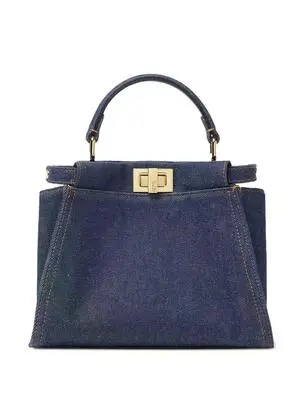 Fendi Small Peekaboo Top-handle Tote - Blue