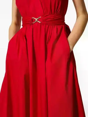 TWINSET Midi Dress With Logo Belt