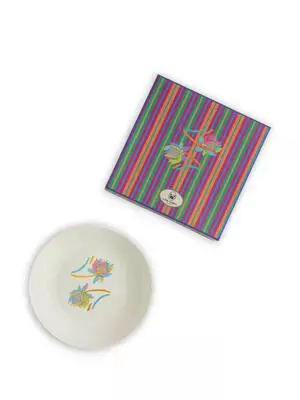 LISA CORTI Japanese Floral-detail Soup Plate
