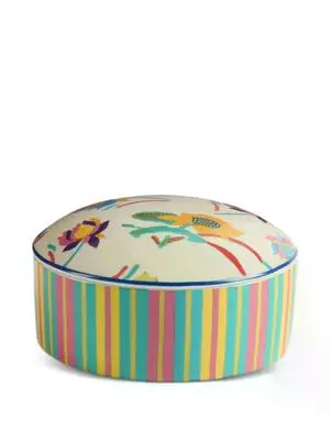 LISA CORTI Japanese Striped Porcelain Trinket Box - Neutrals