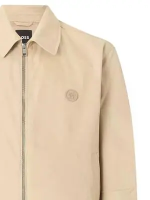BOSS Zip-up Shirt Jacket - Neutrals