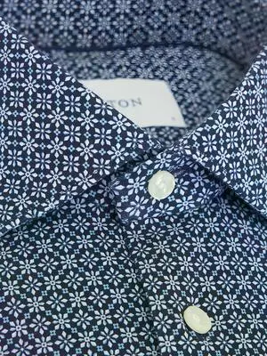 Eton Floral-print Shirt - Blue