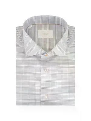 Eton Checked Shirt - Grey