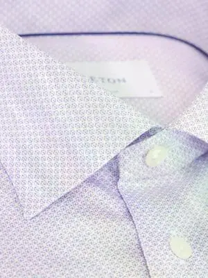 Eton Patterned Shirt - Purple