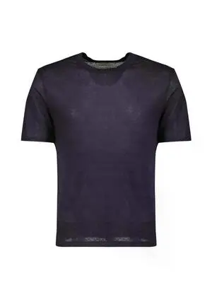 Officine Générale Short-sleeved Linen T-shirt