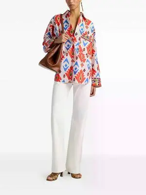Momoni Printed Chest-pocket Shirt