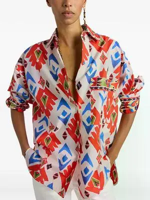 Momoni Printed Chest-pocket Shirt