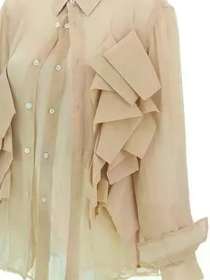 Comme Des Garçons Ruffled Shirt - Neutrals
