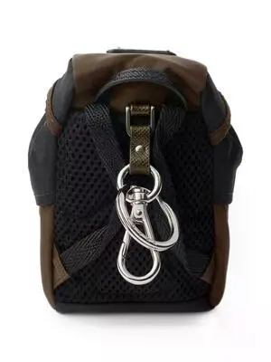 Prada Mini Icon Re-nylon Keyring Charm - Brown