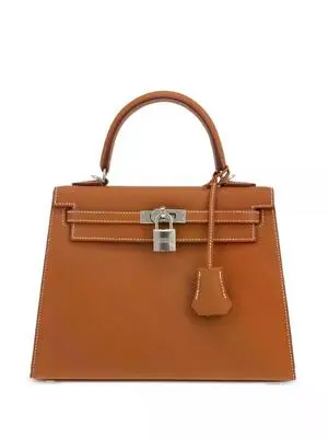 Hermès 25 Kelly Two-way Handbag - Brown