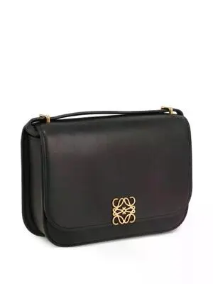 Loewe Goya Leather Shoulder Bag - Black