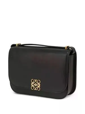 Loewe Goya Leather Shoulder Bag - Black