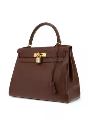Hermès 1996 Kelly Flap Handbag - Brown