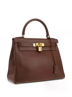 Hermès 1996 Kelly Flap Handbag - Brown