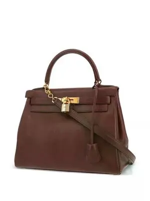Hermès 1996 Kelly Flap Handbag - Brown