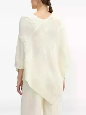 BENETTON Cable-knit Poncho