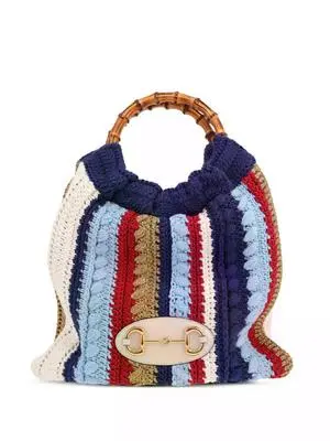 Gucci Bamboo Handle Leather Handbag