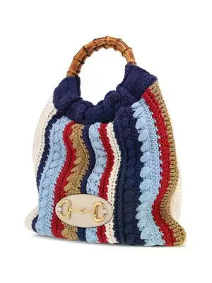 Gucci Bamboo Handle Leather Handbag