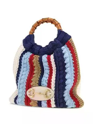 Gucci Bamboo Handle Leather Handbag