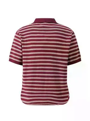 COOR Open-collar Stripe T-shirt