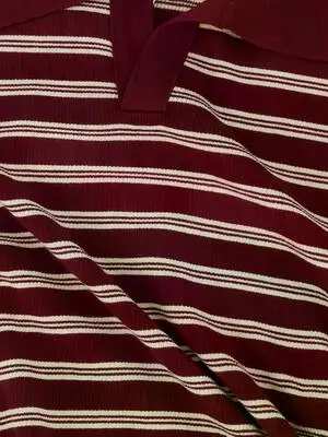 COOR Open-collar Stripe T-shirt
