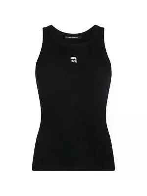 Karl Lagerfeld Ikon Ribbed Tank Top