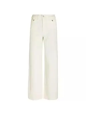 Paige Anessa Pocket Straight Leg Jeans - Neutrals