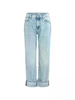 ICON DENIM LOS ANGELES Belt-loop Straight Leg Jeans - Blue
