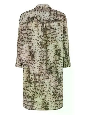 Pinko Snake-print Shirt Dress
