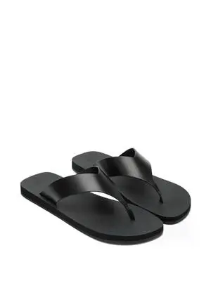 THE ROW Classic Ginza Slides - Black