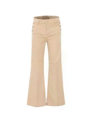 Liu Jo Logo Button Flared Jeans